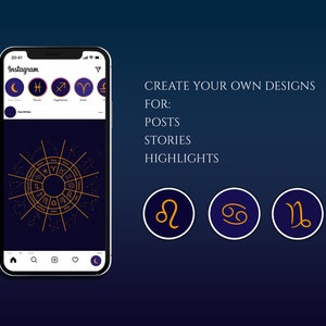 Procreate Astrology Brushes: Zodiac, Constellations, Galaxy Stamps ...