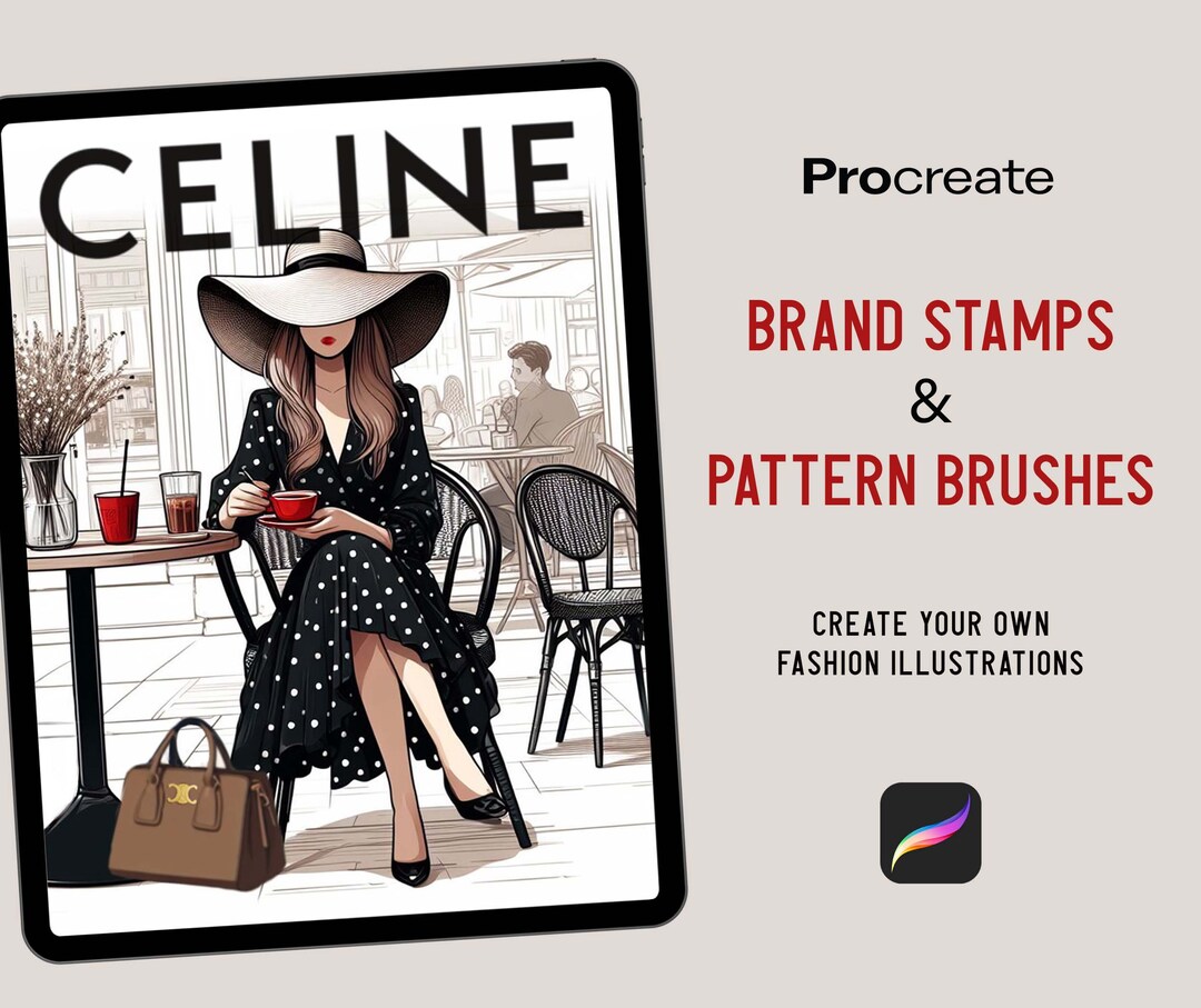 Procreate Brand Logo Brushes: Pattern Stamps (digital Download) - Etsy