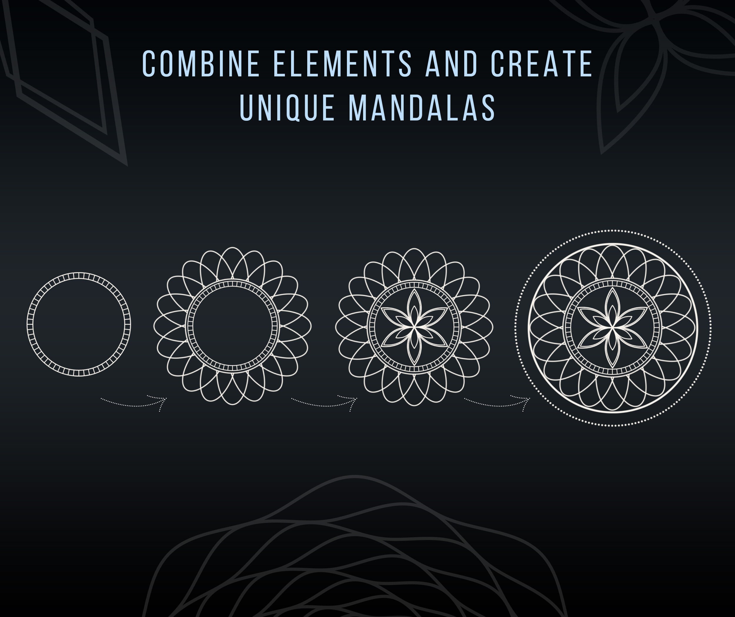 Procreate Mandala Creator сетки и элементы мандалы - Etsy Australia