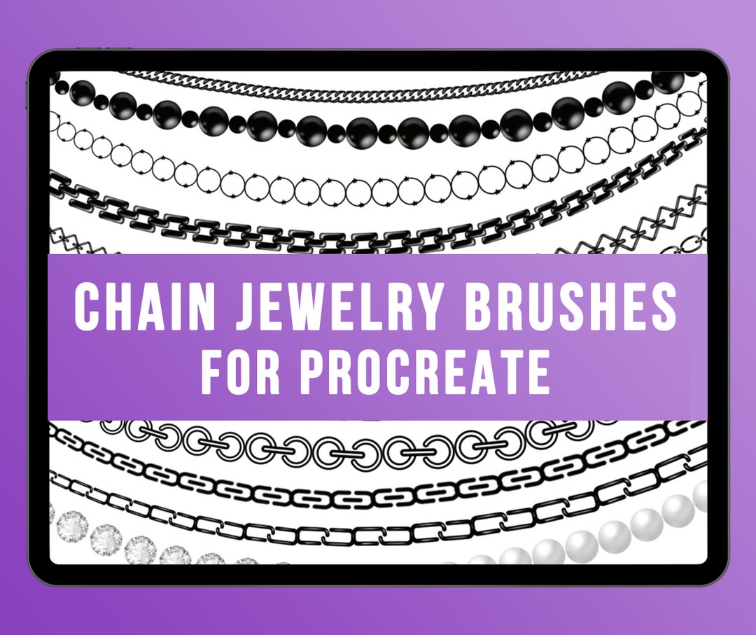 Chain Brushes, Jewelry Stamps for Procreate - Etsy