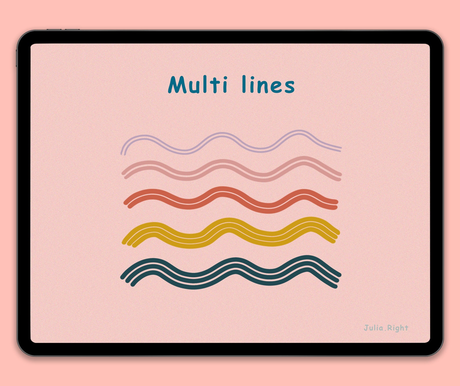 Procreate Multi Line Brush Set, Outline Brushes - Etsy