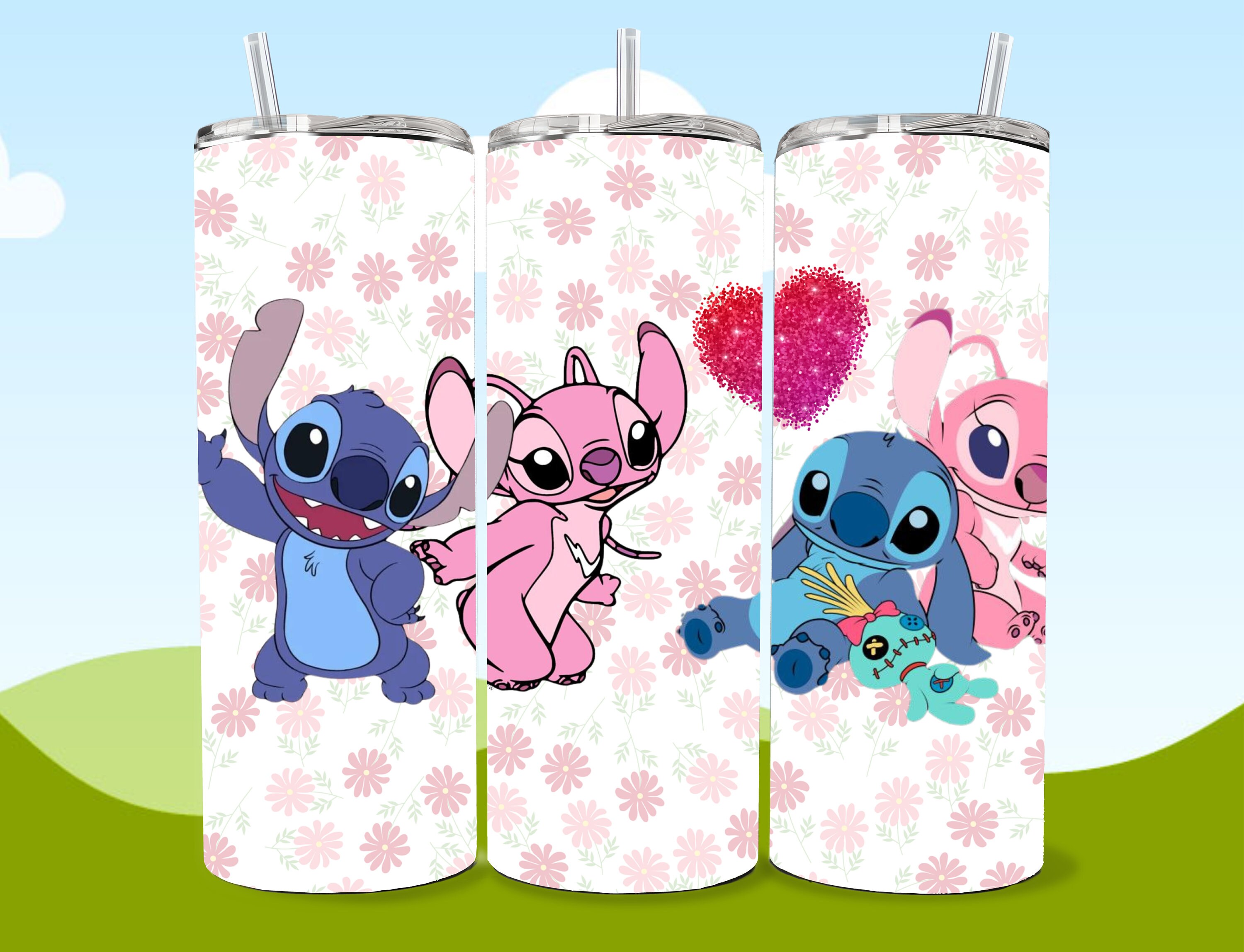 Lilo & Stitch Tumbler Sublimation Wrap for 12oz, 15oz, and 20oz ...