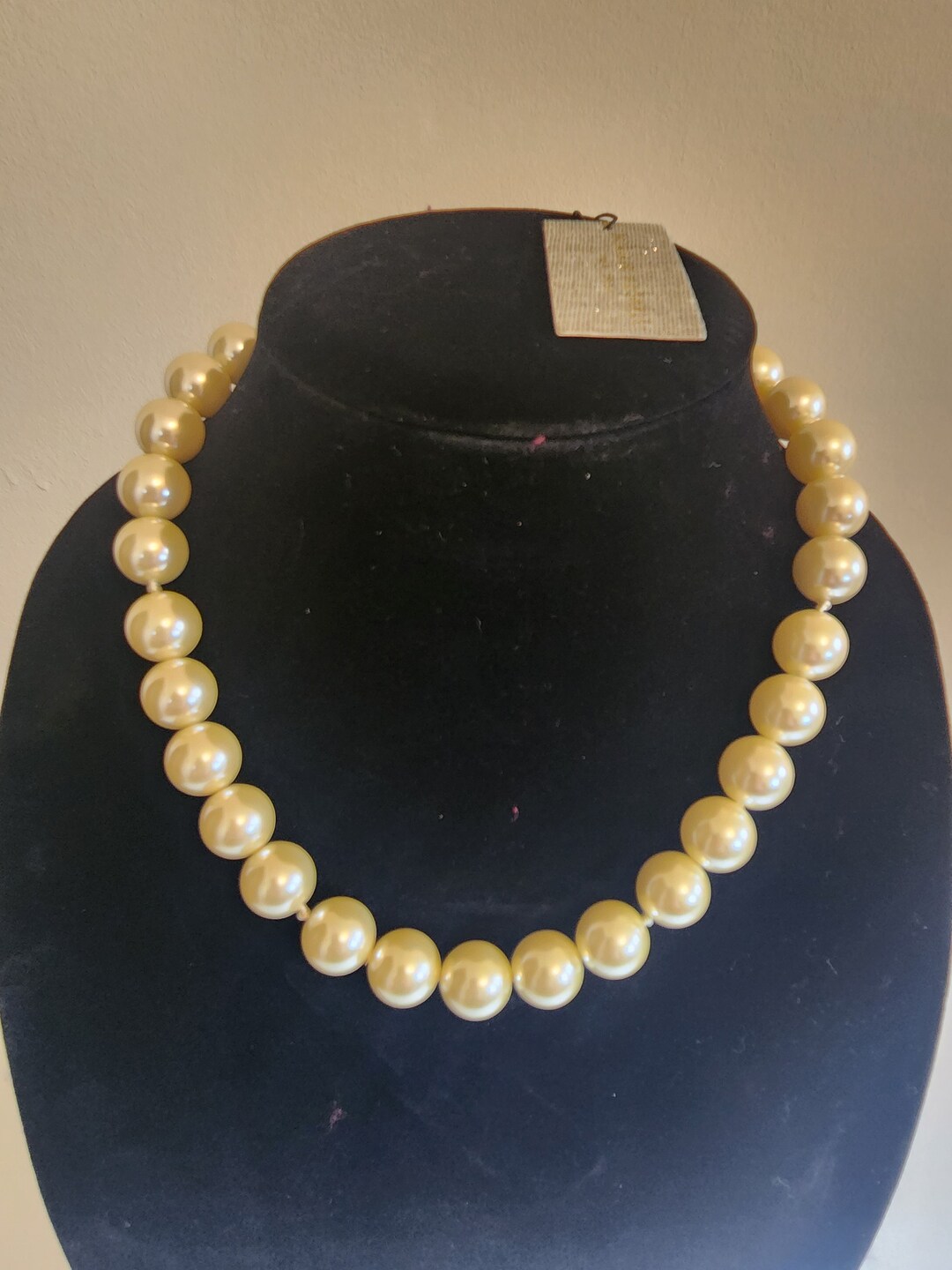 Early Miriam Haskell Pearl Necklace Lustrous Baroque Pearls Has Tags ...