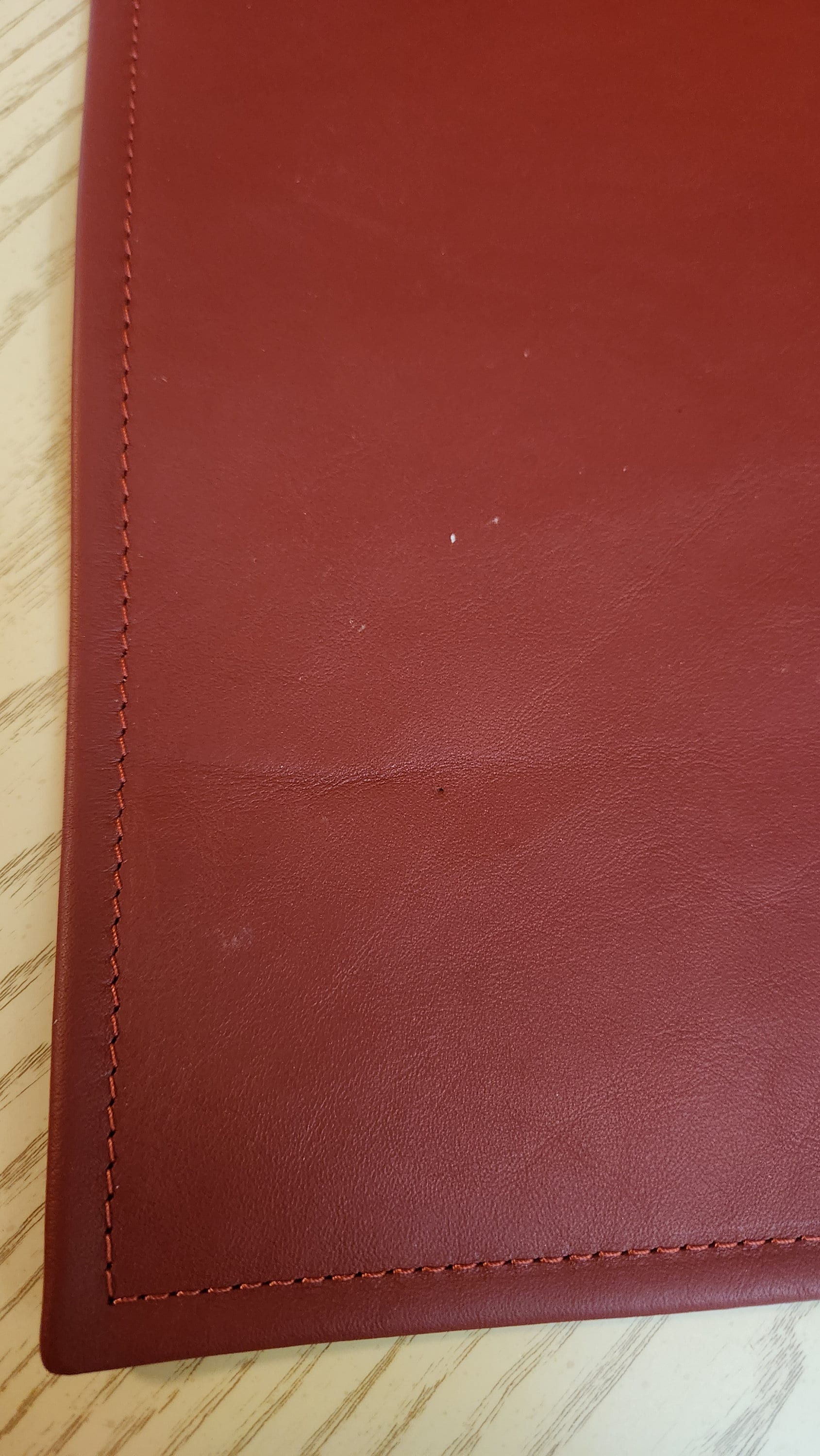 Genuine Leather Table Runner by Limano 12 X48 Color is Burgundy All ...