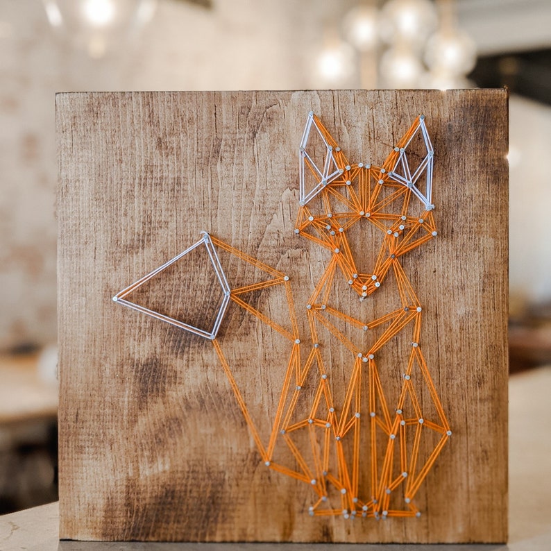Fox String Art DIY Kit - Etsy