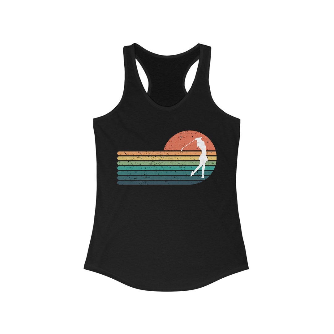 Retro Golf Tank Top Womens Golf Top Summer Spring Golf T Shirt Golf ...