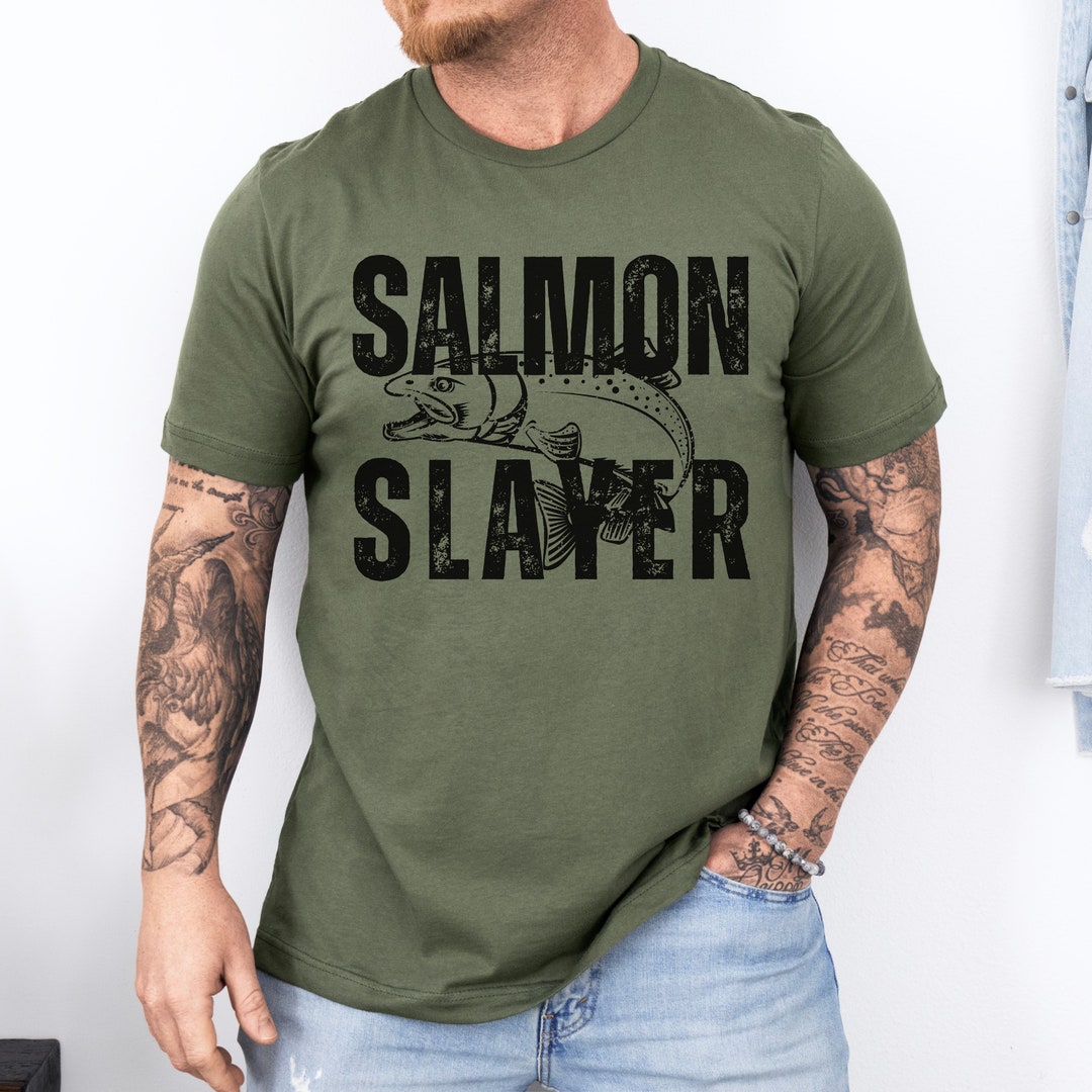 Salmon Fishing T Shirt Funny Fishing Shirt Salmon Alaska T-shirt ...