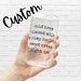 Custom Coffee Order Iced Coffee 16oz Glass Mug Personalized Coffee ...