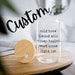 Custom Coffee Order Iced Coffee 16oz Glass Mug Personalized Coffee ...