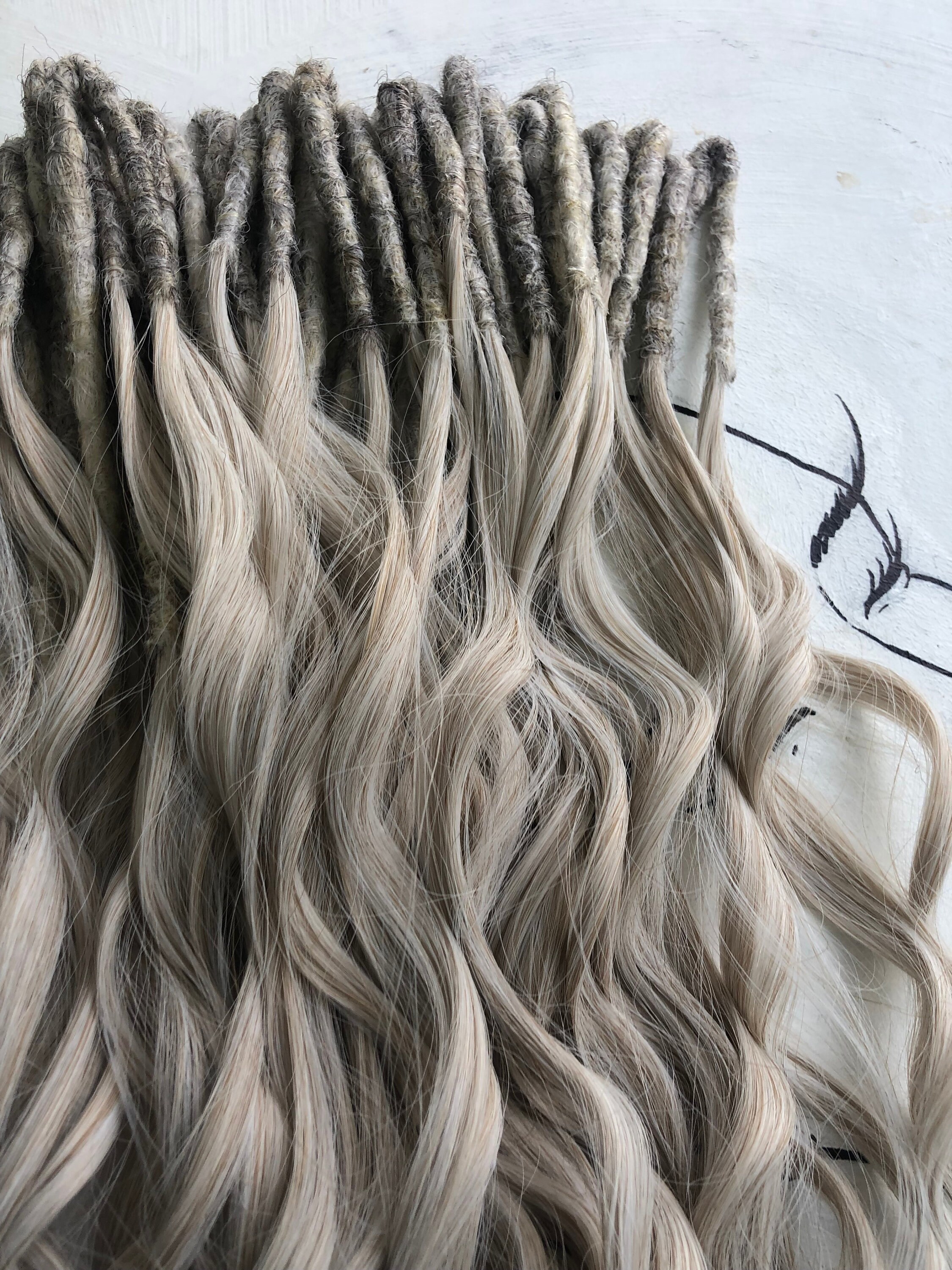 Curly Blonde Dreads, Curly Crochet Dreads, Curly Dreadlocks, Cold Blond ...