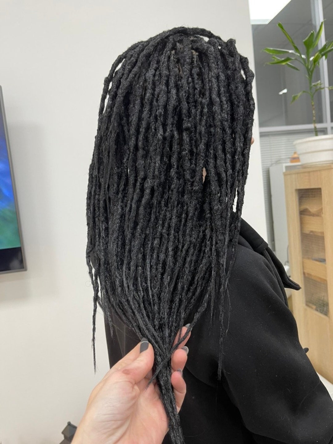 Black Textured Dreads, Black Dreadlocks, Crochet Dreads, Synthetic ...