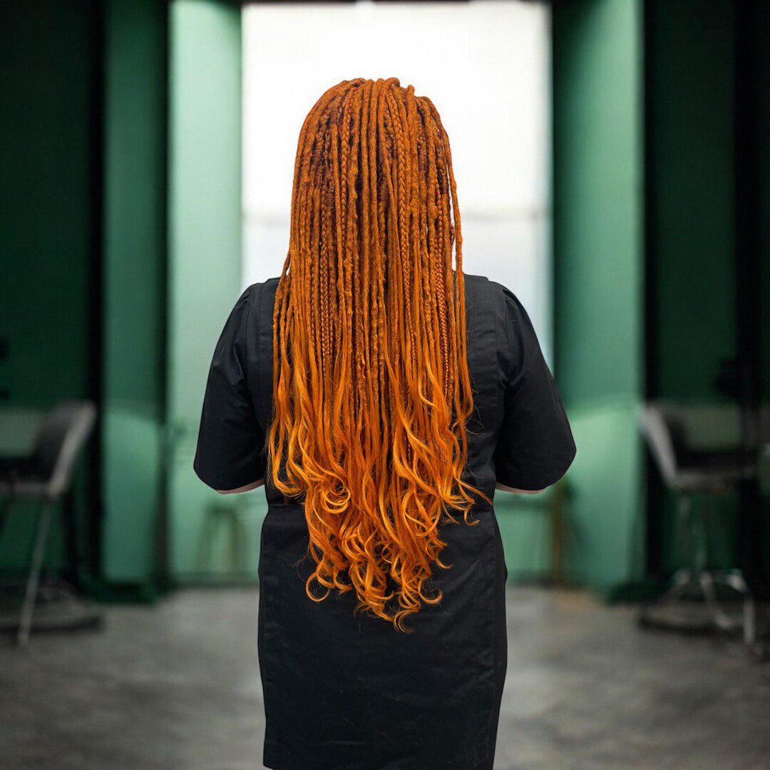 Bronze, Copper, Orange Dreadlocks. Double, Single Red Dreads With Free ...