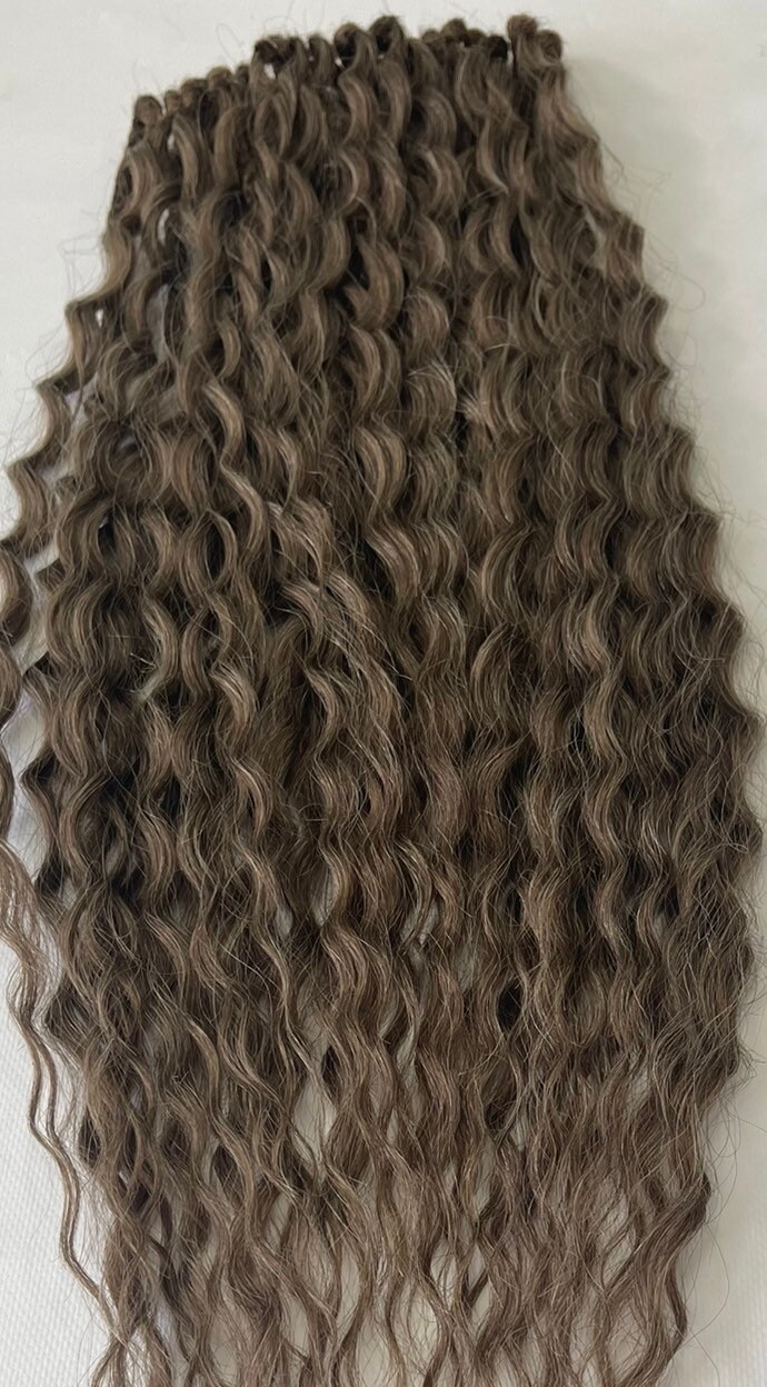 Curly Dreads Curly Crochet Dreads Curly Dreadlocks Brown - Etsy