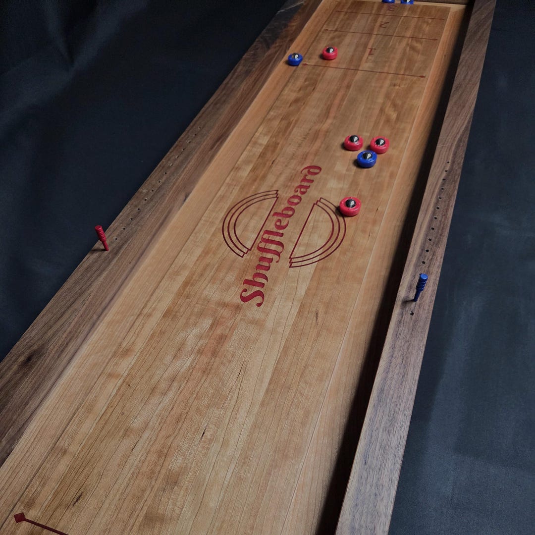 A Unique 2-in-1 Tabletop Shuffleboard & Curling Game. Perfect for Game ...