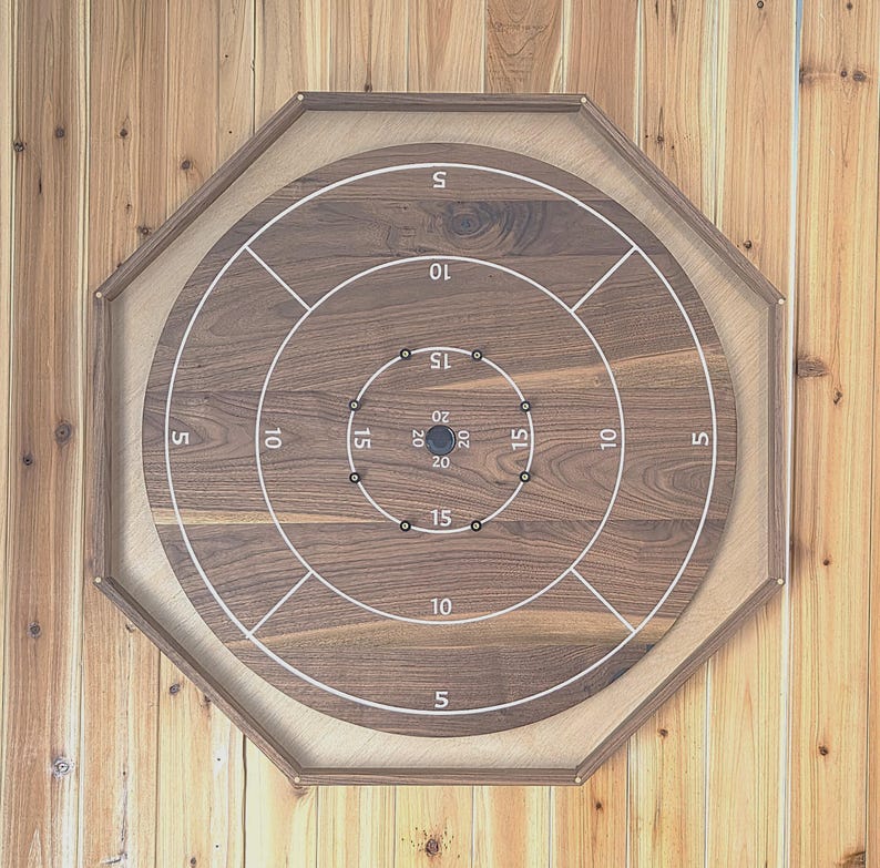 Handcrafted Wooden Crokinole Board With a Smooth Finish for Precise ...
