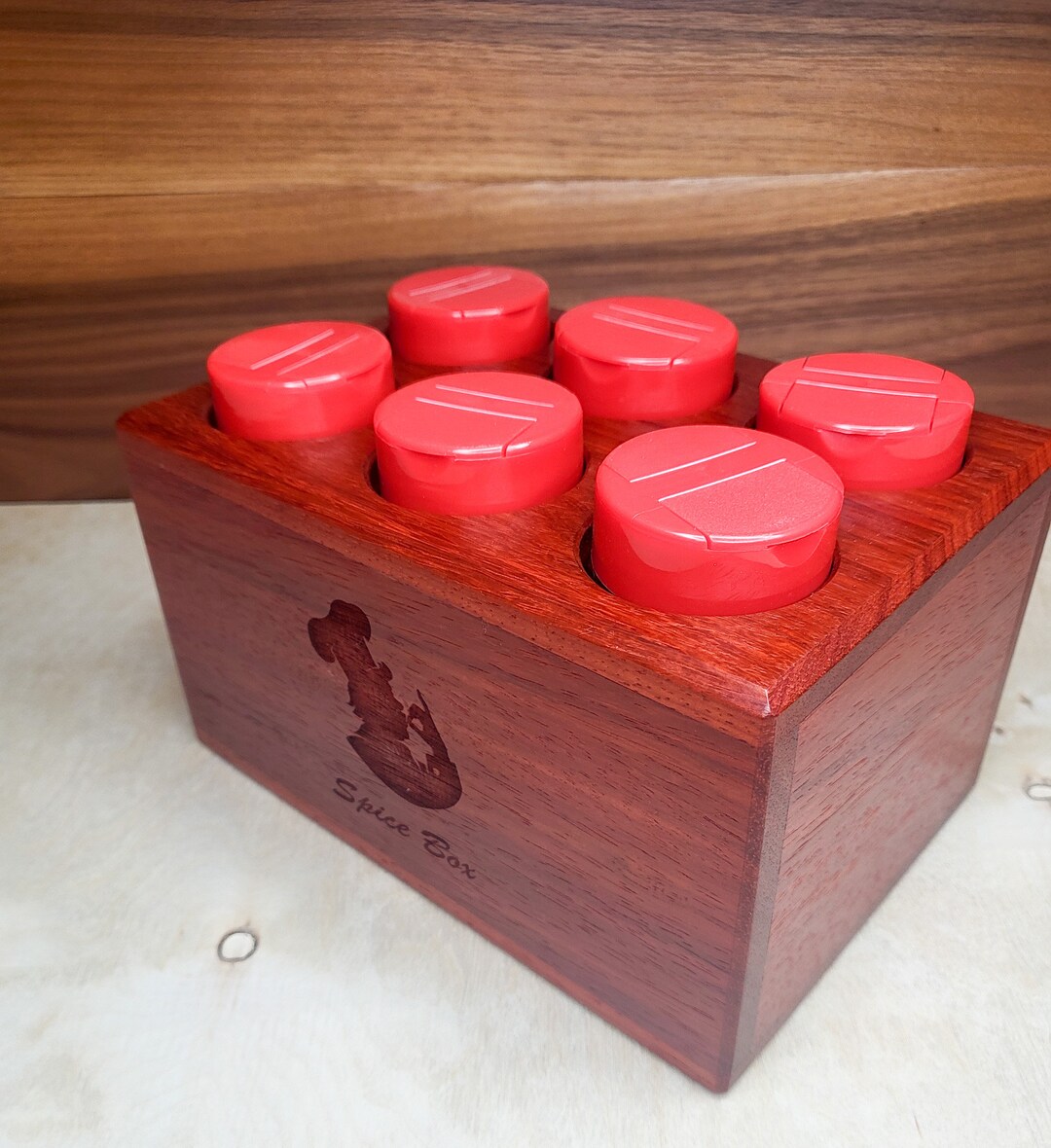 Wooden Spice Box, Spice Organizer, Kitchen Organization - Etsy