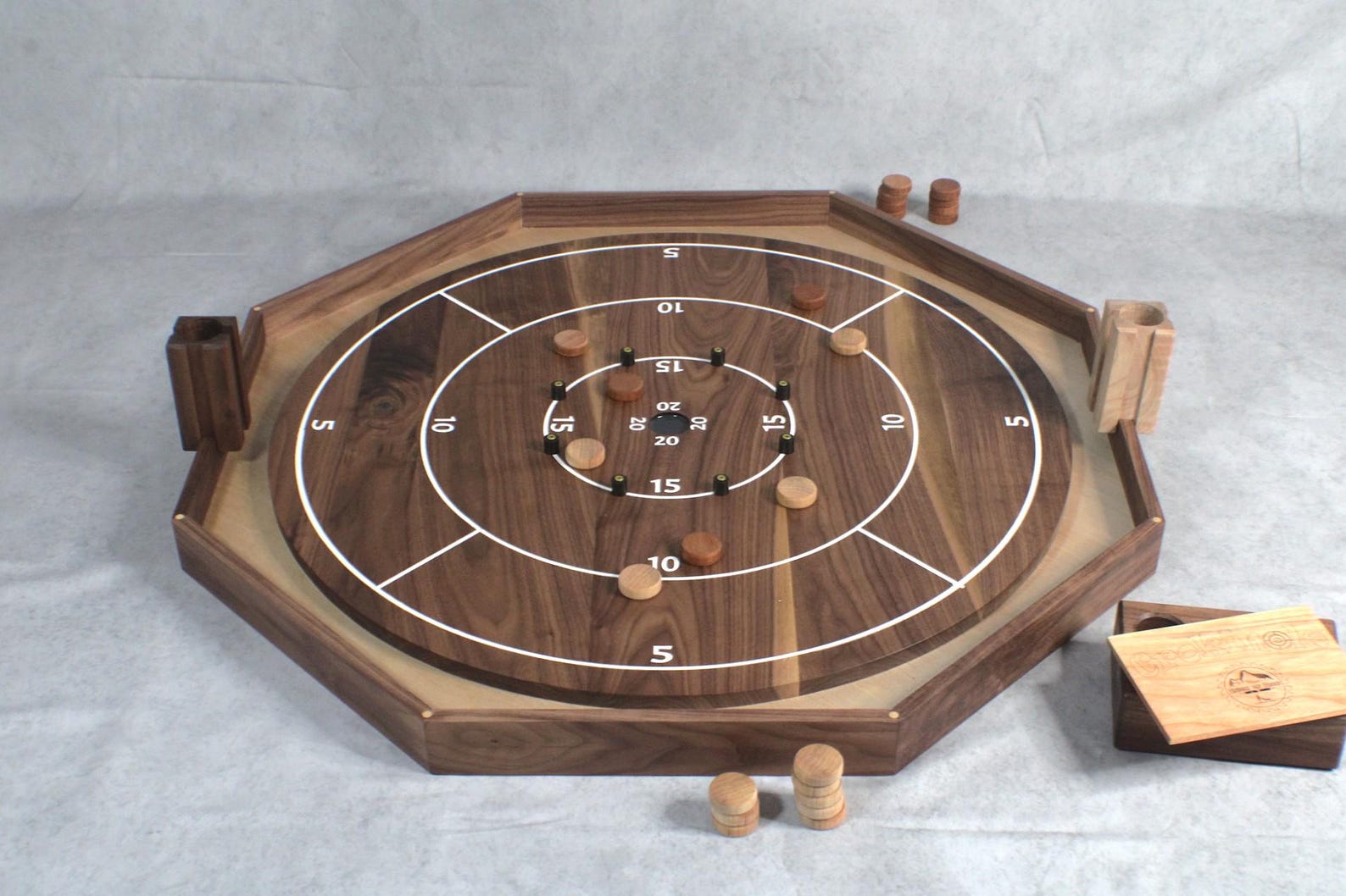 Handcrafted Wooden Crokinole Board, Premium Game Night Decor (30.25 ...