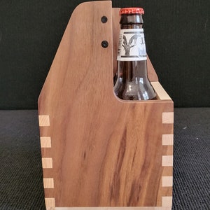 Beer Caddy, Unique Beer Caddy, 4 Pack Beer Caddy, Solid Wood Bottle ...