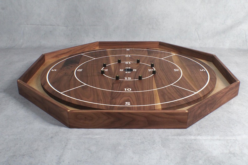 Handcrafted Wooden Crokinole Board, Premium Game Night Decor (30.25 ...
