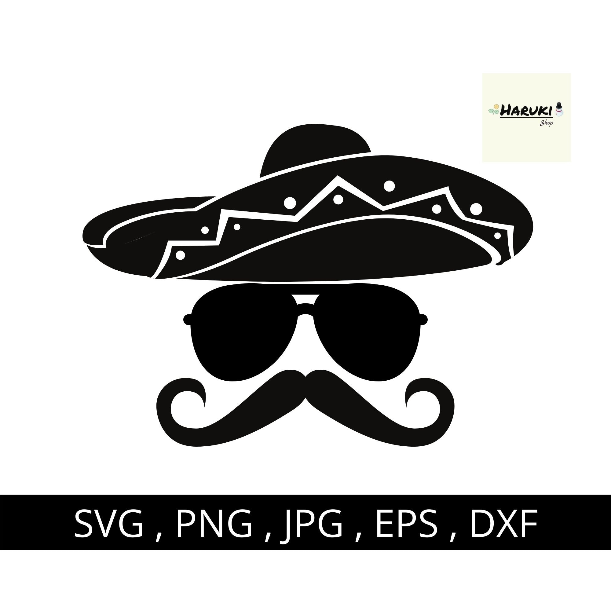 Sombrero Svg Cinco De Mayo Svg Mexican Hat Svg Mexico Svg Etsy