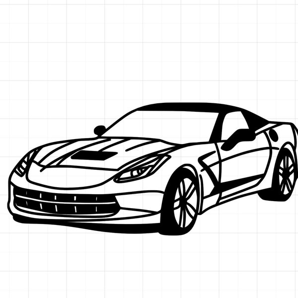 Corvette Svg - Etsy