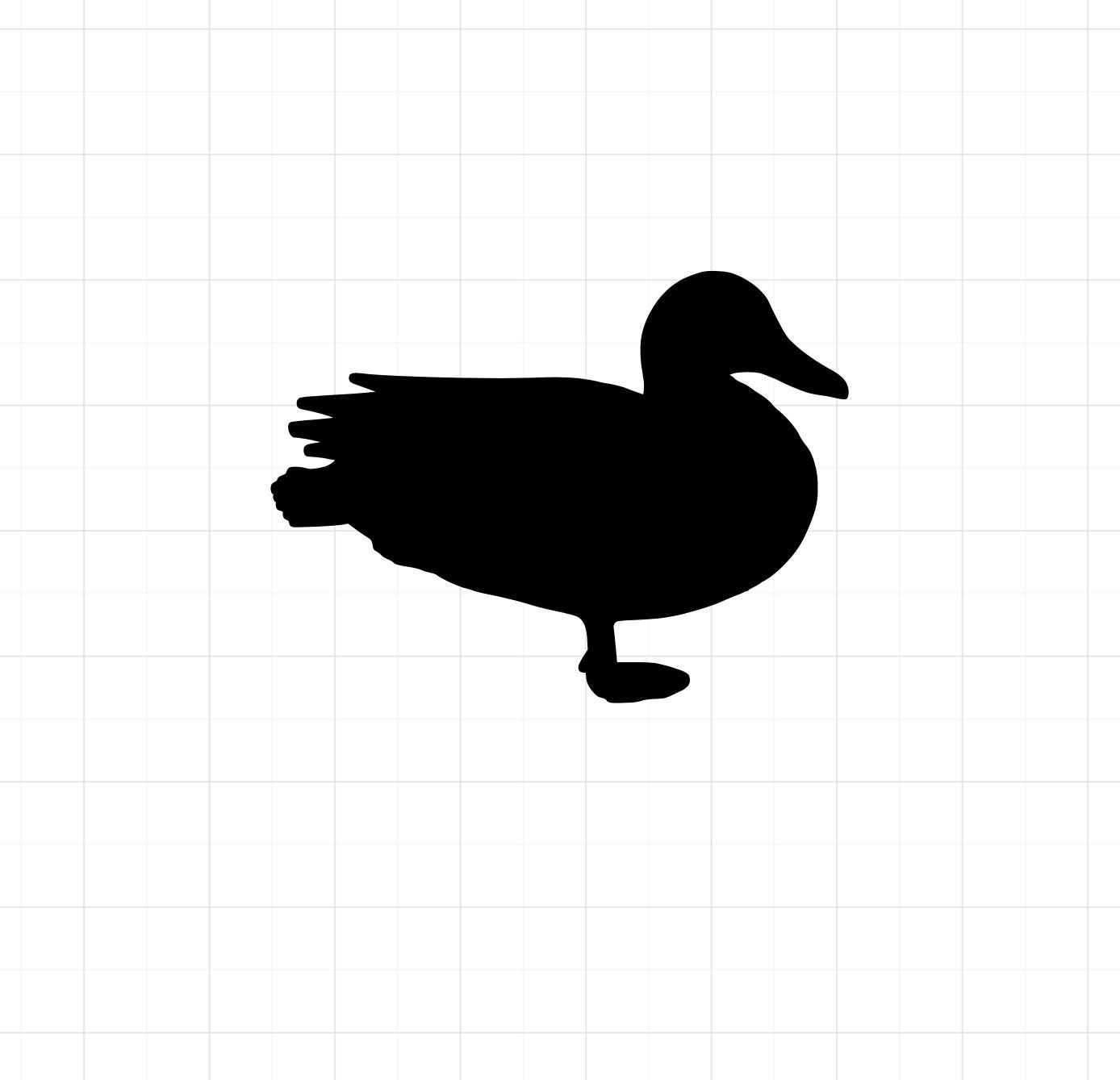 Duck Silhouette Svg - Etsy