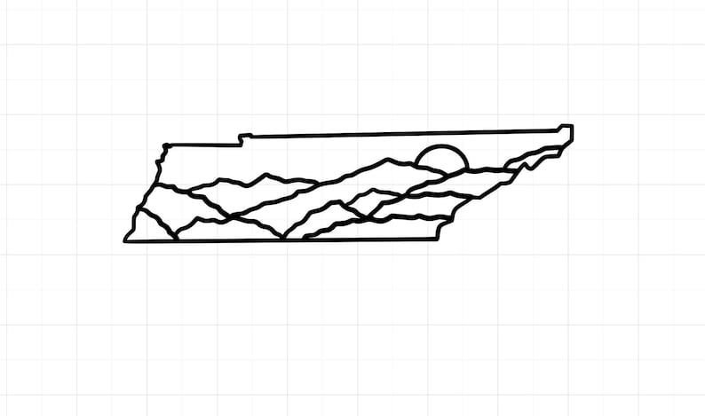 Tennessee Outline SVG - Etsy