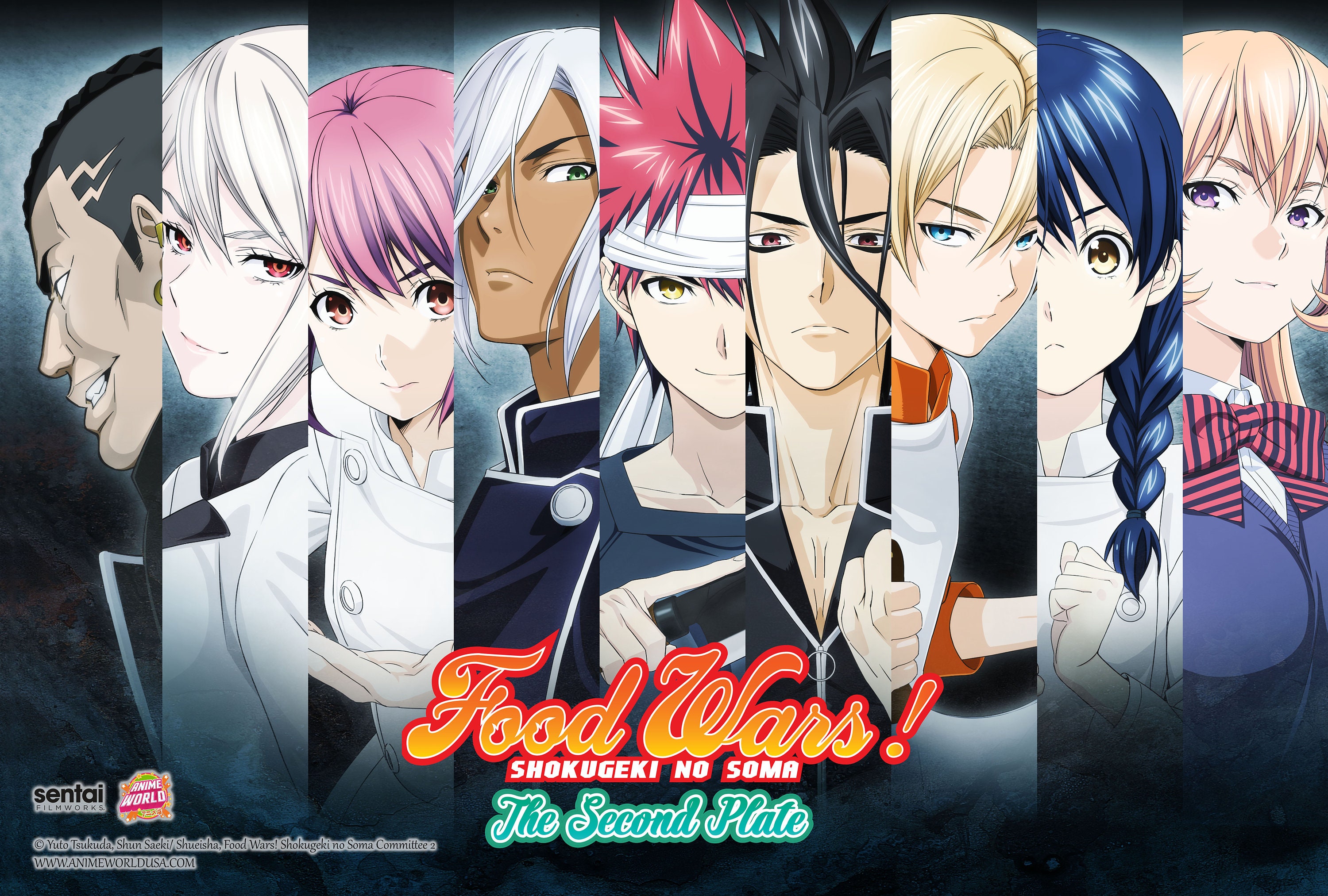 Wall Scroll Food Wars Group View - Etsy