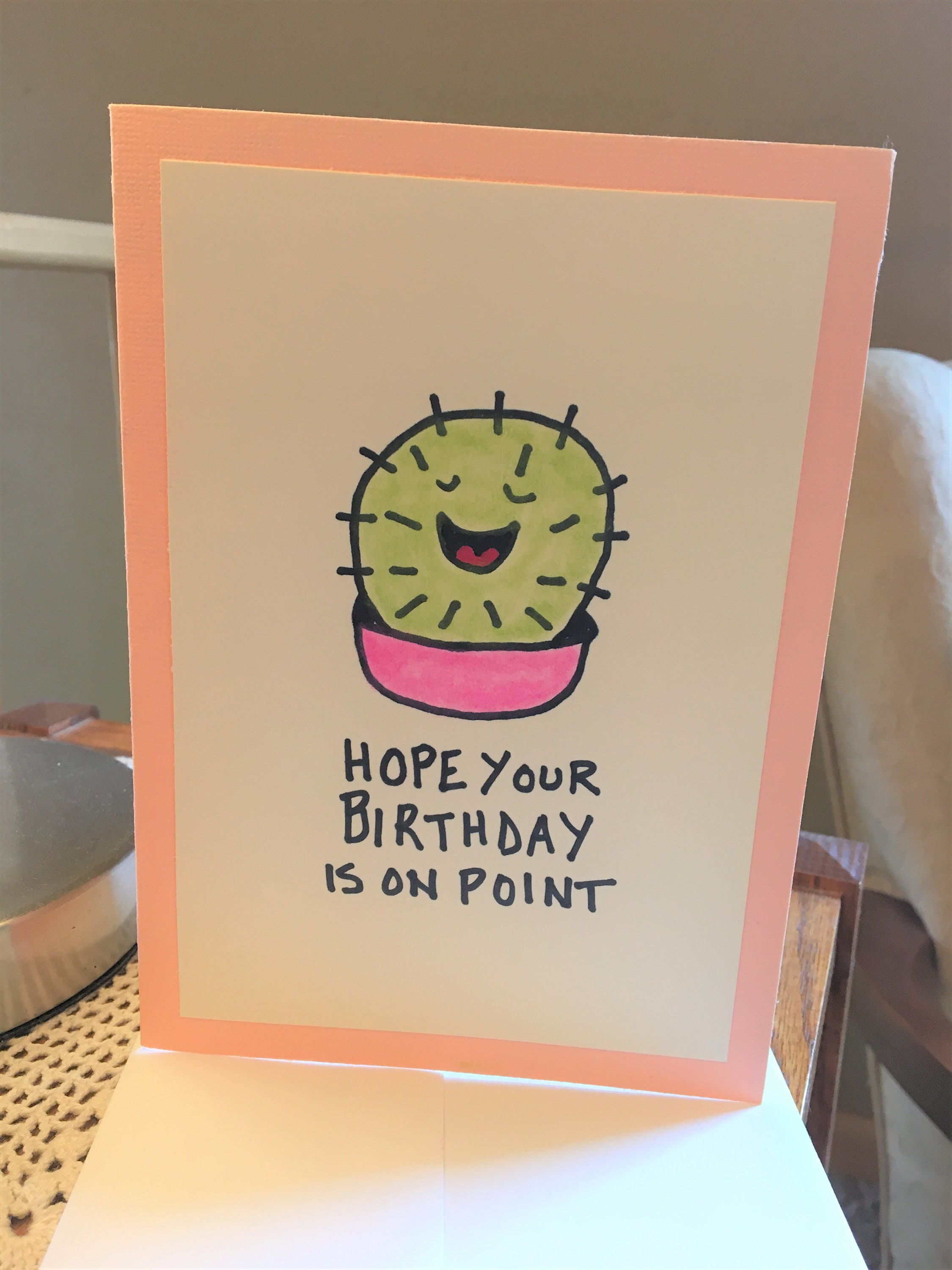 4 Card Set Birthday 4 Unique Funny Cards W/ White - Etsy