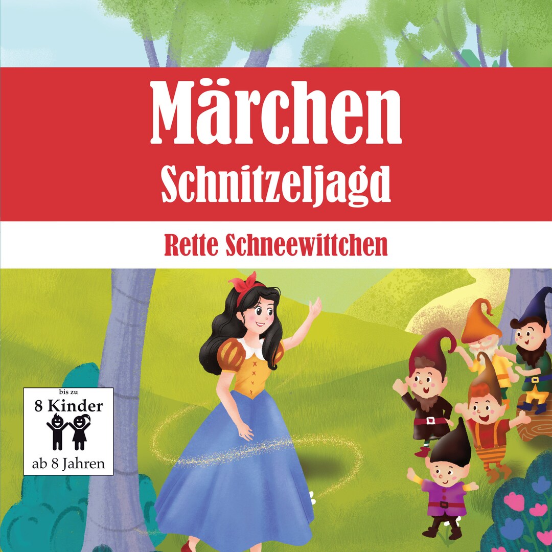 Snow White Fairy Tale Scavenger Hunt for Children, Printable Treasure ...