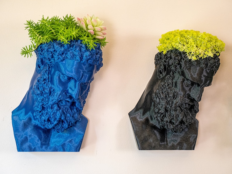 Hercules Wall Planter Pot | Farnese Hercules Wall Face Planter Pot ...