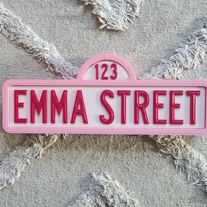 Pink Street Signs! Custom Name Plate, Gamer Gift, Nursery, Kid Room ...