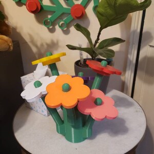 Jumbo Brick Flowers W/ Tall Pot, 4 Styles, 3 Sizes, Wife, Husband ...