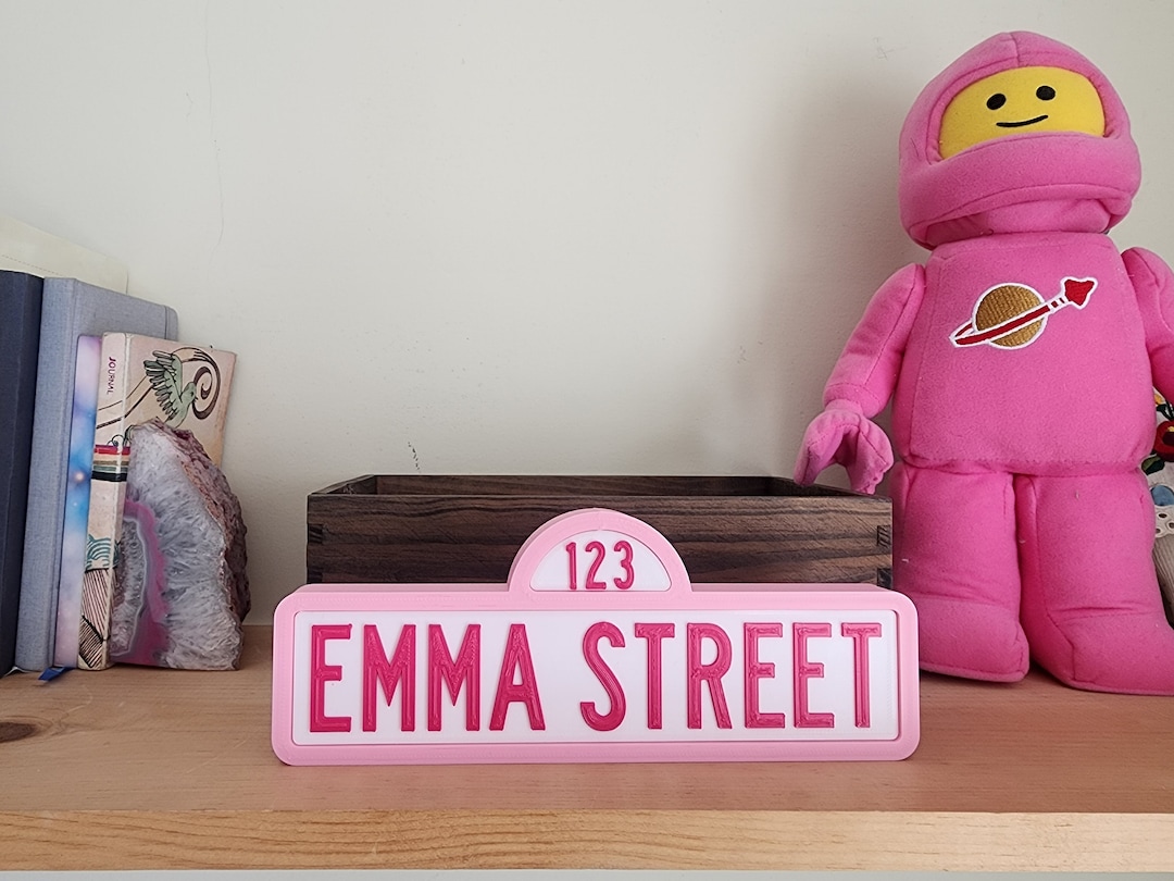 Pink Street Signs! Custom Name Plate, Gamer Gift, Nursery, Kid Room ...