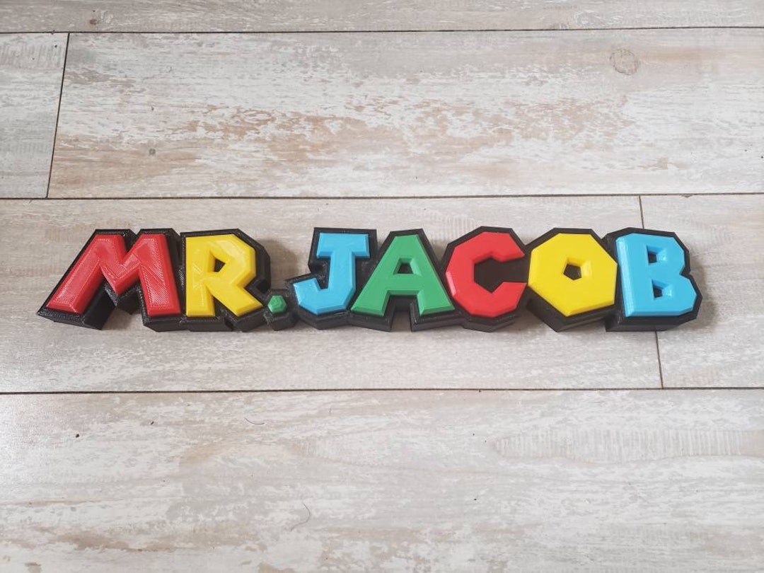 Itsa Me! 3 Sizes, Teacher Name Plate, Gamer Gift, Nursery, Kid Room ...