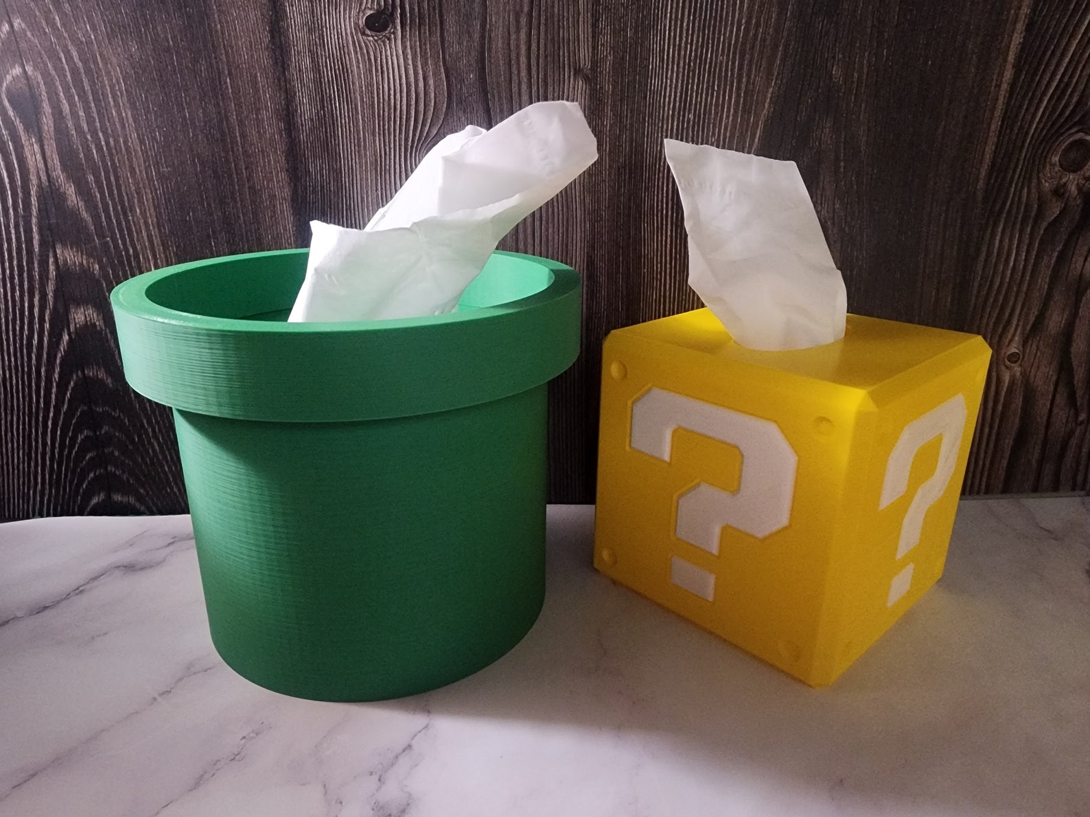 Gamer Tissue Box / Toilet Paper Covers / Question Mark / Pipe / Brick ...