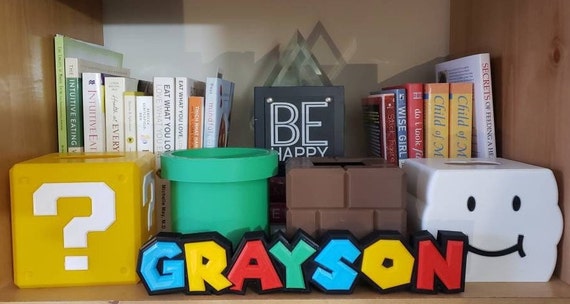 Itsa Me 3 Sizes Custom Name Plate Gamer Gift Nursery Kid | Etsy