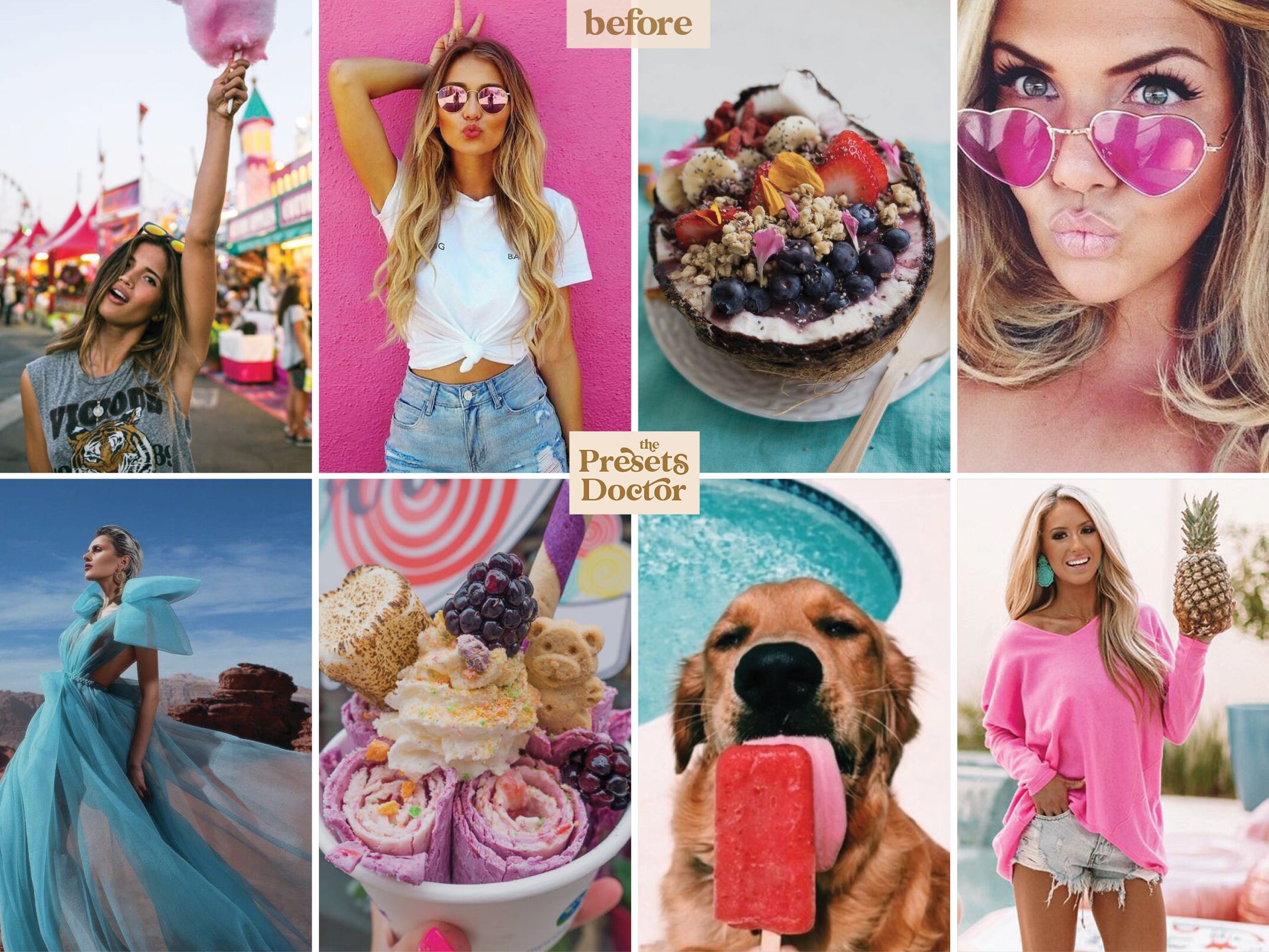 1 COLORFUL Lightroom Preset Mobile & Desktop | Pink Pop | Birthday ...