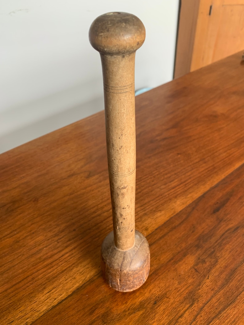 Primitive Wood Hand Pestle Masher | Etsy