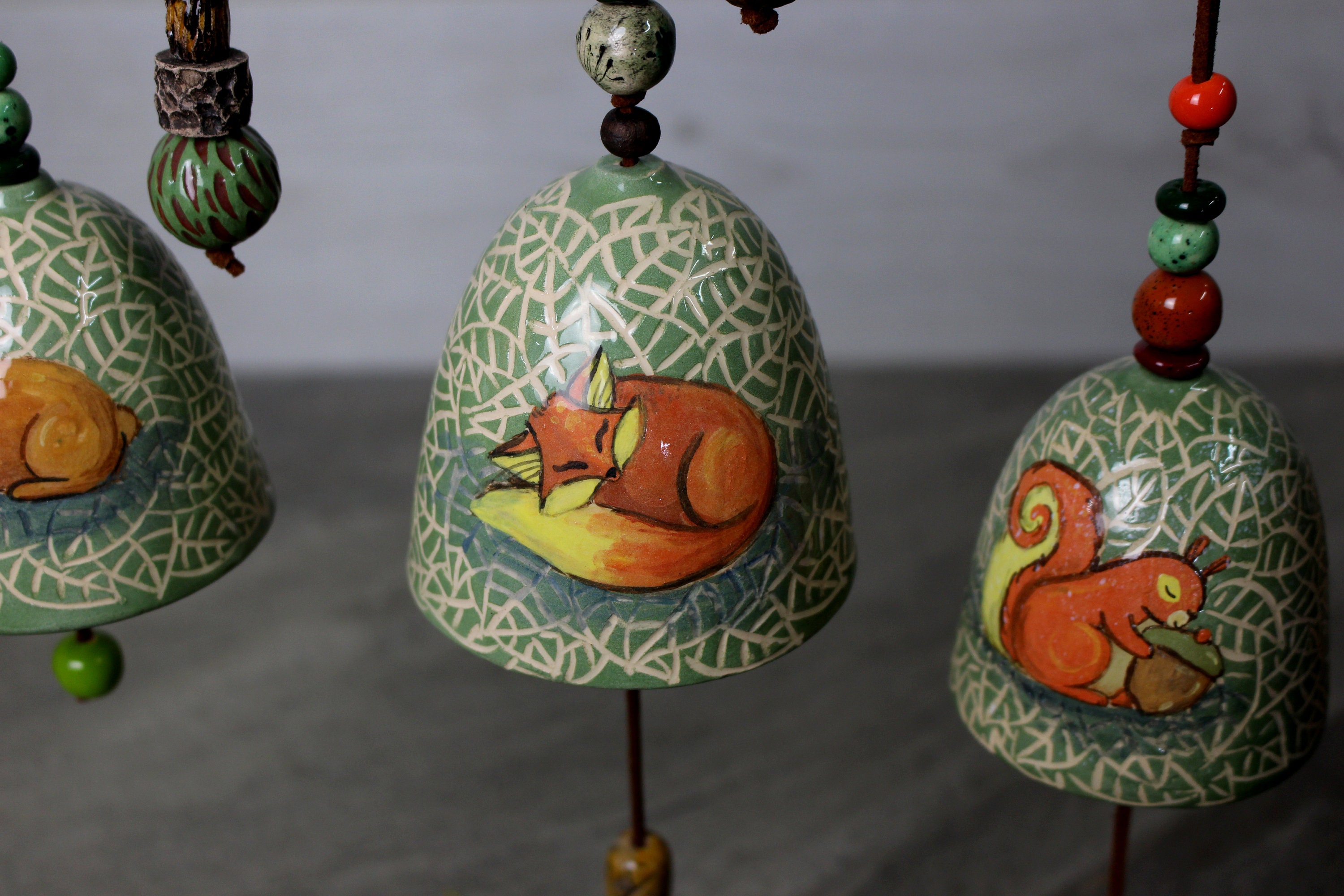 Large Ceramic Christmas Bells | Etsy