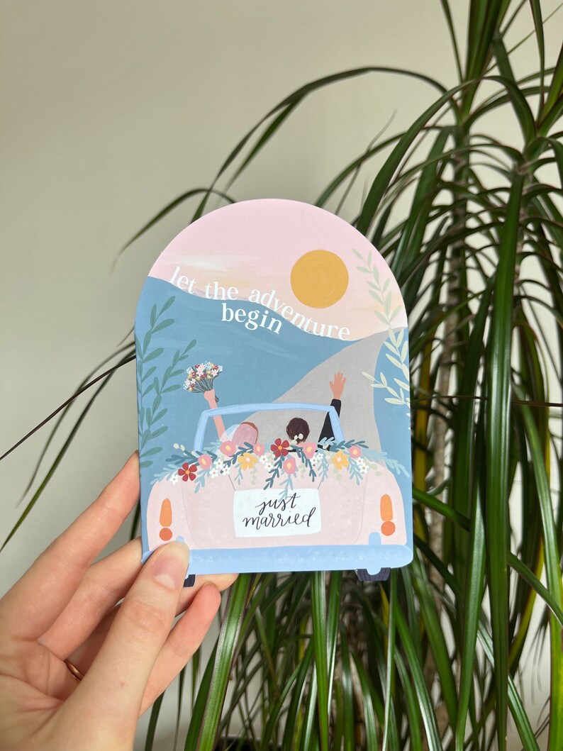 Let the Adventure Begin Congratulations on Your Wedding Personalised ...