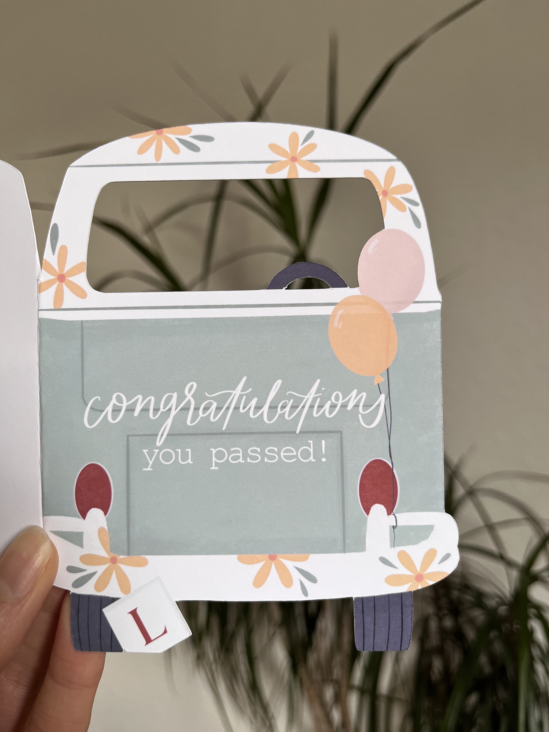 Driving Test Card Congratulation on Passing Your Driving Test Greeting ...