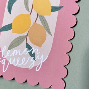 Easy Peasy Lemon Squeezy A6 Illustrated Lemon Greeting Card - Etsy