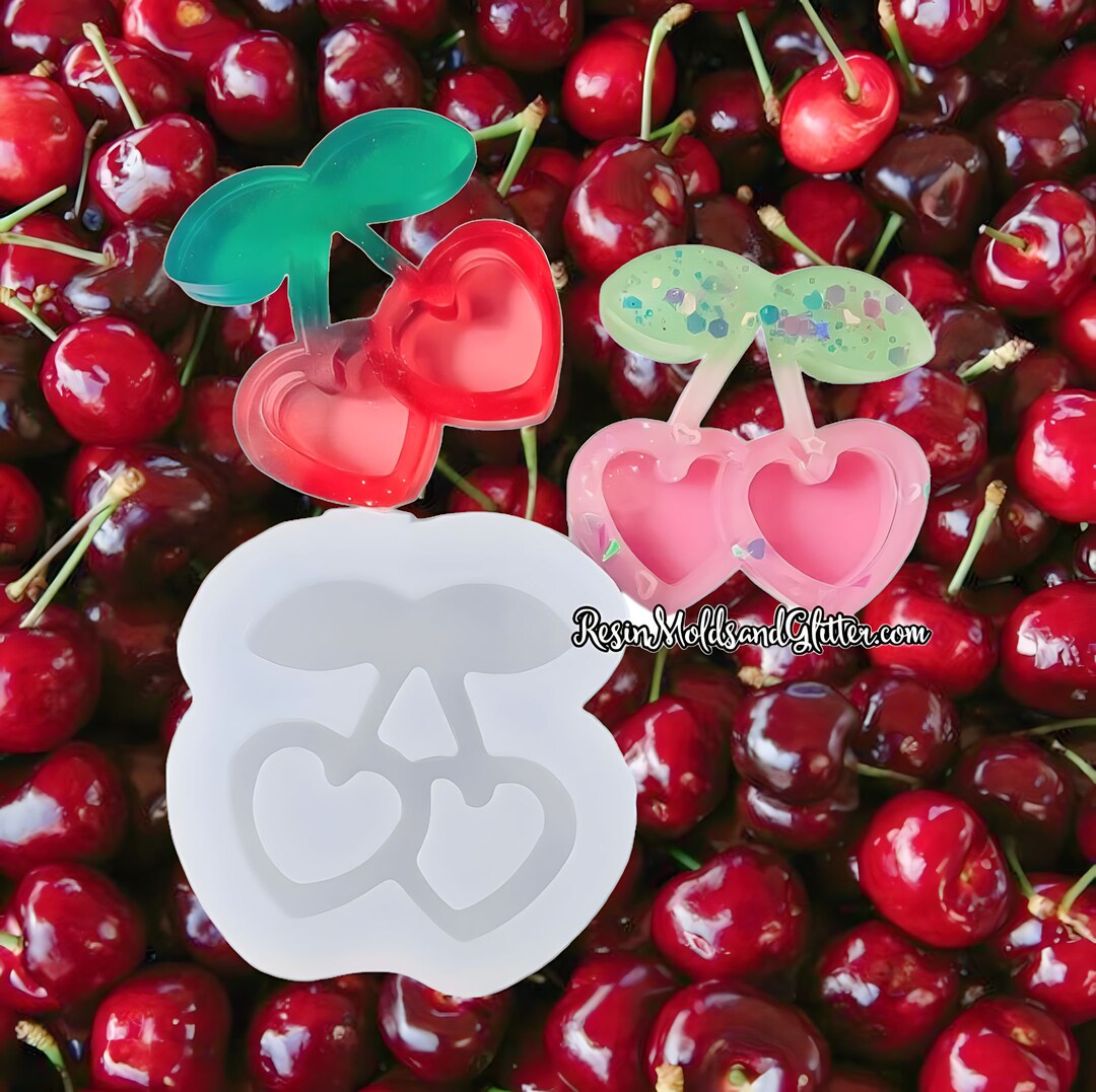 Shaker Mold, Cherry Shaker Silicone Mold for Resin, Keychain Shaker ...