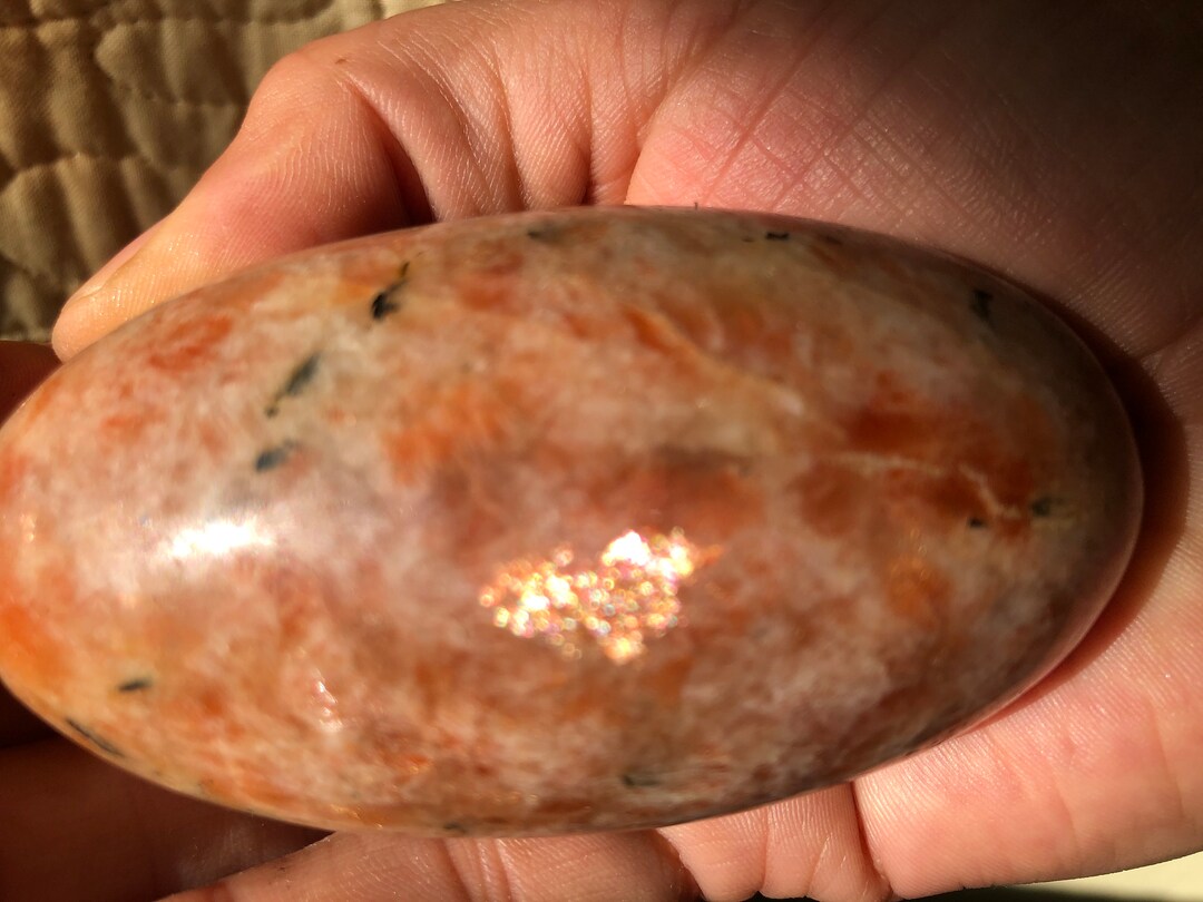 SUNSTONE Shiva Lingam Large Rare Gemstone Sacral All Chakra Cure ...