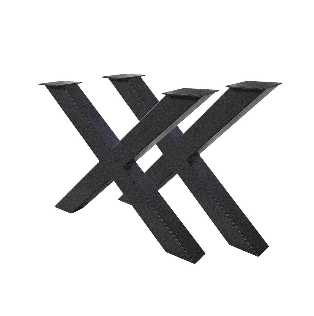 X-shape Table Frame Black Fine Structure Dining Table Legs Table Base ...