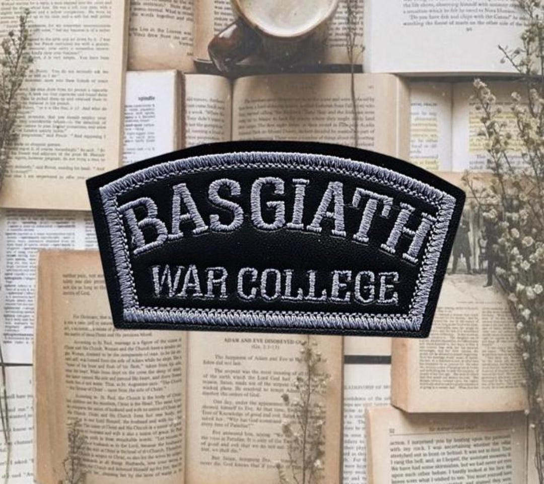 Fourth Wing Basgiath War College Cosplay Faux Leather Embroidered Iron ...
