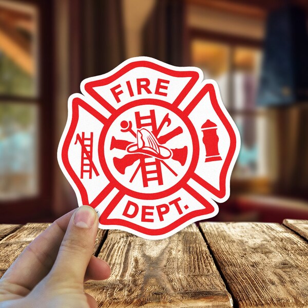 Fire Dept Decal - Etsy