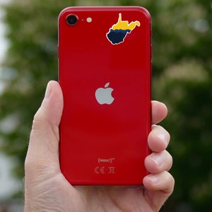 WV Auto Sticker / Decal Blue and Gold WV Mountains Sticker West ...