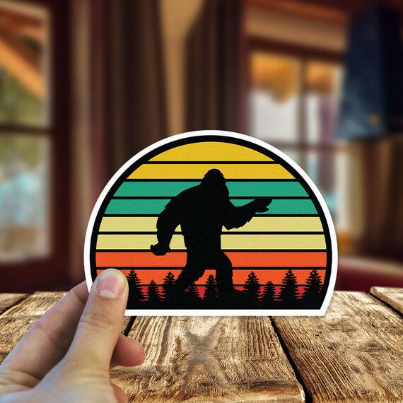 Retro Bigfoot Decal / Sticker | Etsy